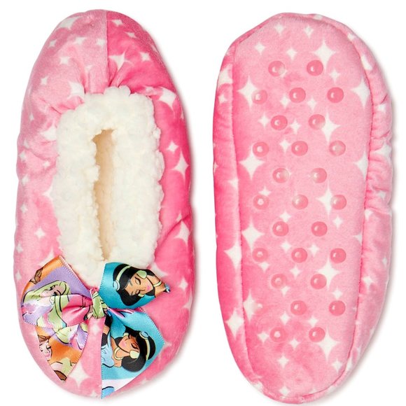 Disney | Shoes | Disney Princess Jasmine Girls Fuzzy Babba Slipper ...